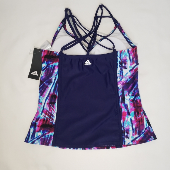 adidas | Swim | Adidas Electric Palm Tankini | Poshmark